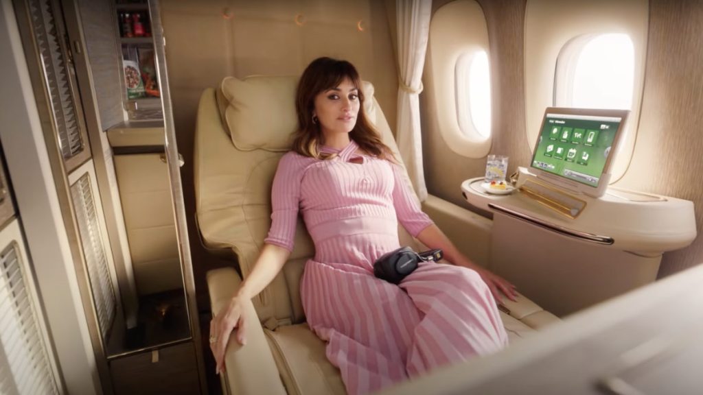 Penelope Cruz, actress in the 2023 Emirates commercial - Auralcrave