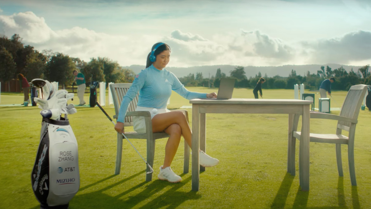 Rose Zhang is the female golfer in the 2024 AT&T commercial - Auralcrave